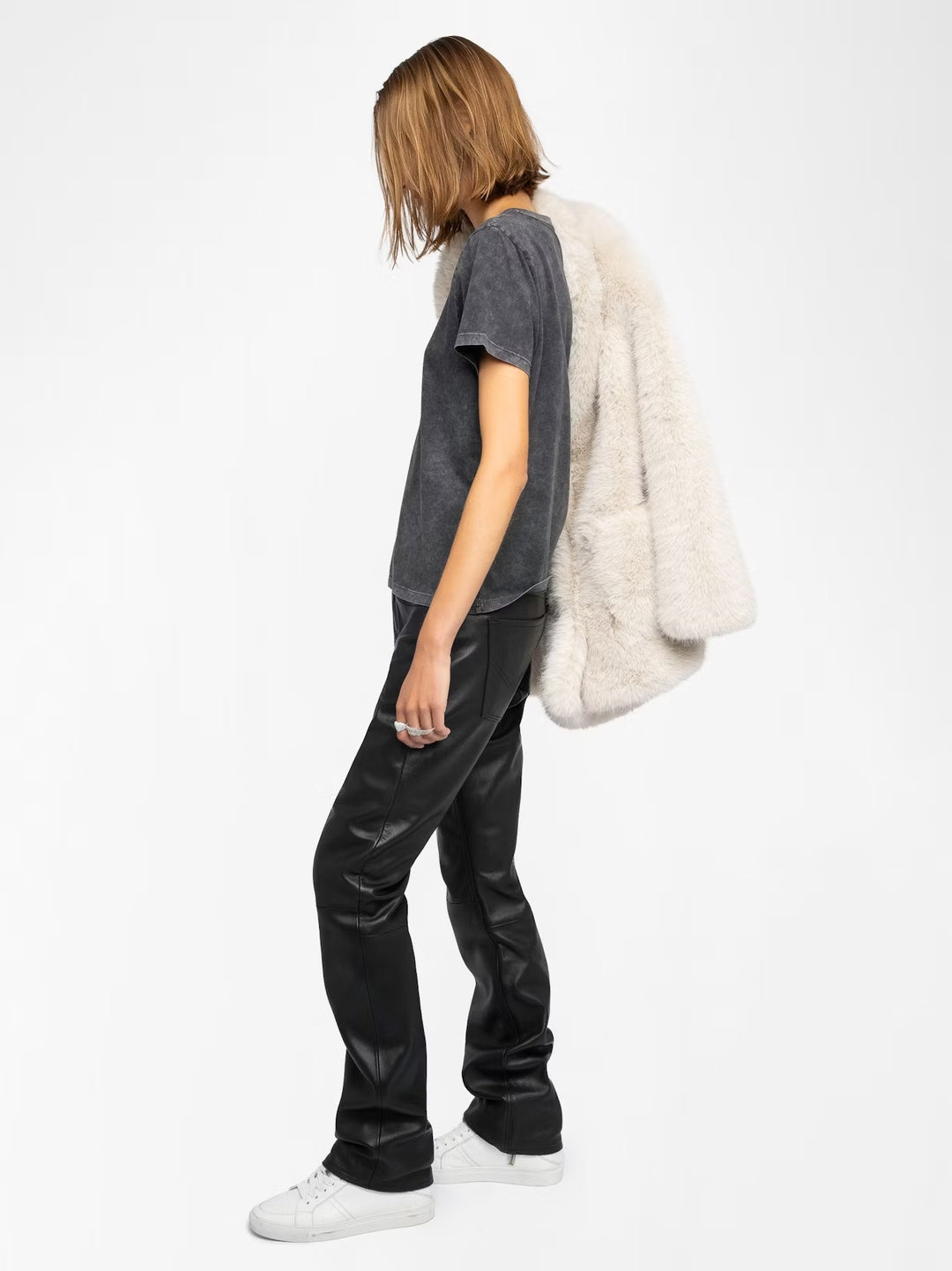 Polera Alys Motocross Strass Negro – Zadig & Voltaire