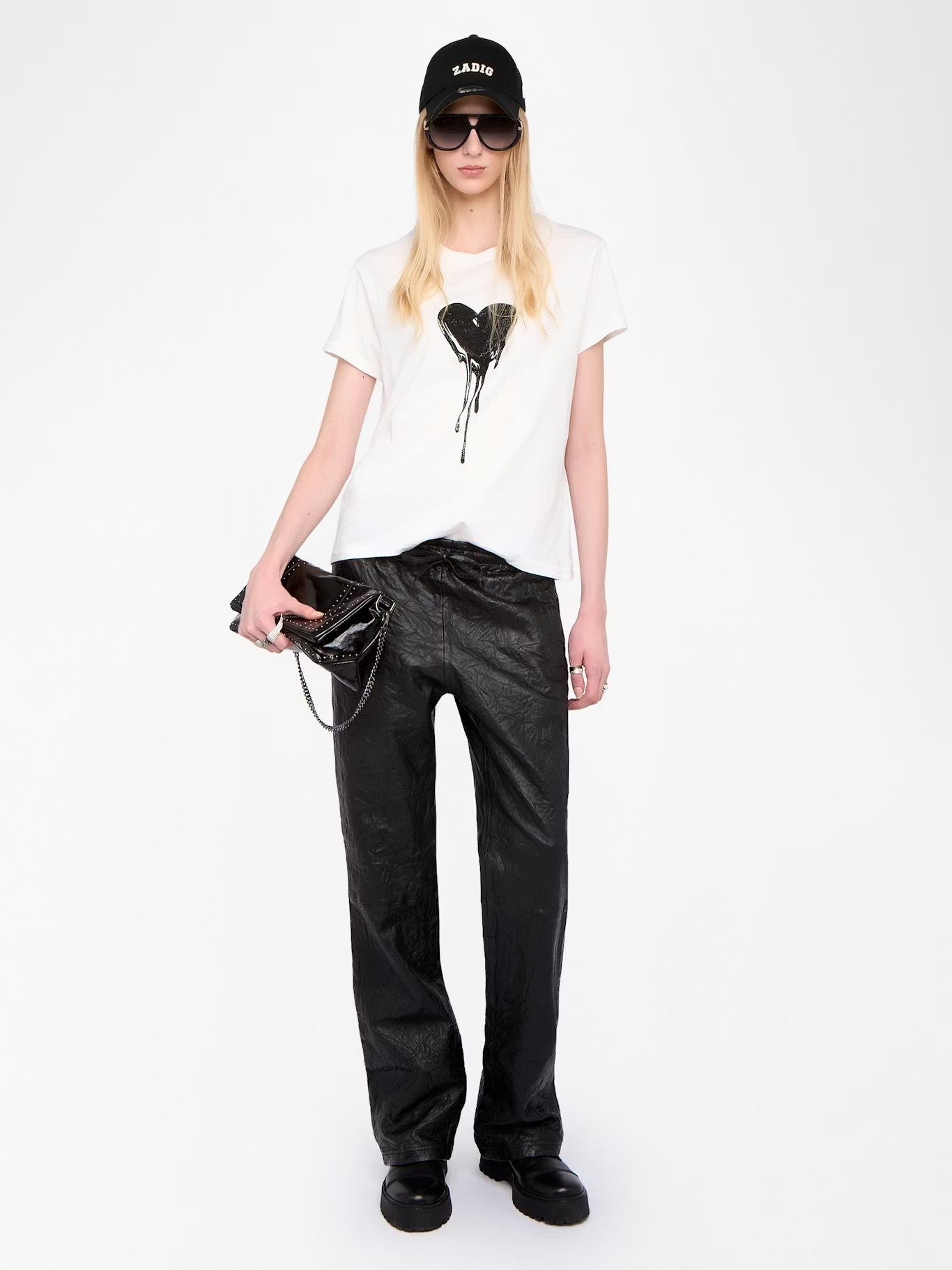 Polera Walk Flowing Heart Strass – Zadig & Voltaire