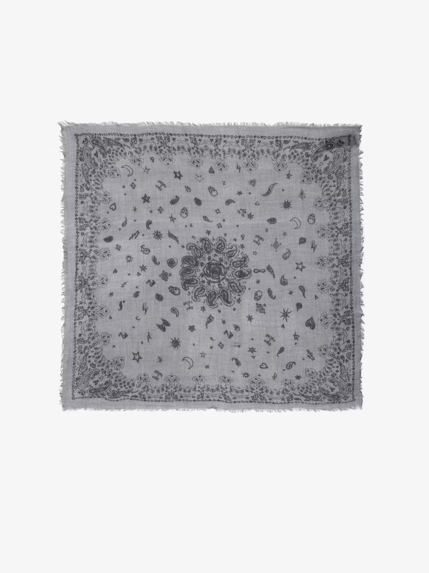 Pañuelo Nuage Bandana Gris – Zadig & Voltaire